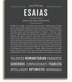 Esaias Personalized Name Meaning Art Prints – Name Stories
