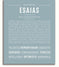 Esaias Personalized Name Meaning Art Prints – Name Stories