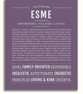 Esme | Name Art Print – Name Stories