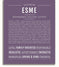 Esme | Name Art Print – Name Stories
