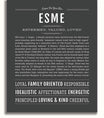 Esme | Name Art Print – Name Stories