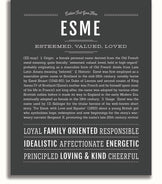 Esme | Name Art Print – Name Stories