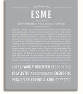 Esme | Name Art Print – Name Stories