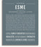 Esme | Name Art Print – Name Stories