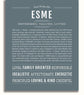 Esme | Name Art Print – Name Stories