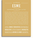 Esme | Name Art Print – Name Stories