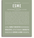 Esme | Name Art Print – Name Stories