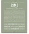 Esme | Name Art Print – Name Stories