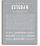 Esteban | Name Art Print – Name Stories