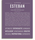 Esteban | Name Art Print – Name Stories