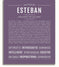 Esteban Personalized Name Meaning Art Prints – Name Stories