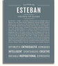 Esteban Personalized Name Meaning Art Prints – Name Stories