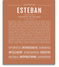 Esteban | Name Art Print – Name Stories