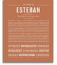 Esteban | Name Art Print – Name Stories