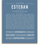 Esteban | Name Art Print – Name Stories