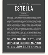Estella | Name Art Print – Name Stories