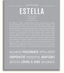 Estella | Name Art Print – Name Stories