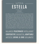 Estella | Name Art Print – Name Stories