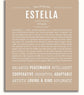 Estella Personalized Name Meaning Art Prints – Name Stories