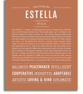 Estella | Name Art Print – Name Stories