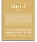 Estella | Name Art Print – Name Stories