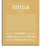 Estella | Name Art Print – Name Stories