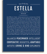 Estella | Name Art Print – Name Stories