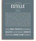 Estelle Personalized Name Meaning Art Prints – Name Stories
