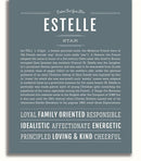 Estelle | Name Art Print – Name Stories