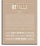 Estelle Personalized Name Meaning Art Prints – Name Stories