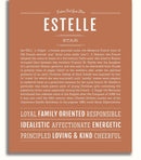 Estelle | Name Art Print – Name Stories