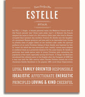 Estelle | Name Art Print – Name Stories