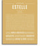 Estelle | Name Art Print – Name Stories