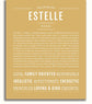 Estelle | Name Art Print – Name Stories