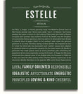 Estelle | Name Art Print – Name Stories