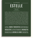 Estelle | Name Art Print – Name Stories