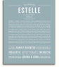 Estelle | Name Art Print – Name Stories