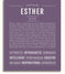 Esther | Name Art Print – Name Stories