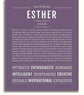 Esther Personalized Name Meaning Art Prints – Name Stories
