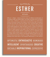 Esther | Name Art Print – Name Stories