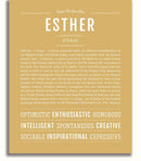 Esther | Name Art Print – Name Stories