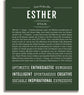 Esther | Name Art Print – Name Stories