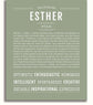 Esther Personalized Name Meaning Art Prints – Name Stories