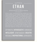 Ethan | Name Art Print – Name Stories