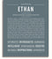 Ethan | Name Art Print – Name Stories
