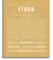 Ethan | Name Art Print – Name Stories