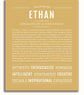 Ethan Personalized Name Meaning Art Prints – Name Stories