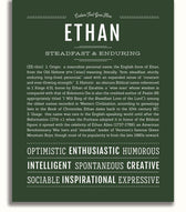 Ethan | Name Art Print – Name Stories