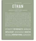 Ethan | Name Art Print – Name Stories