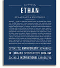 Ethan | Name Art Print – Name Stories